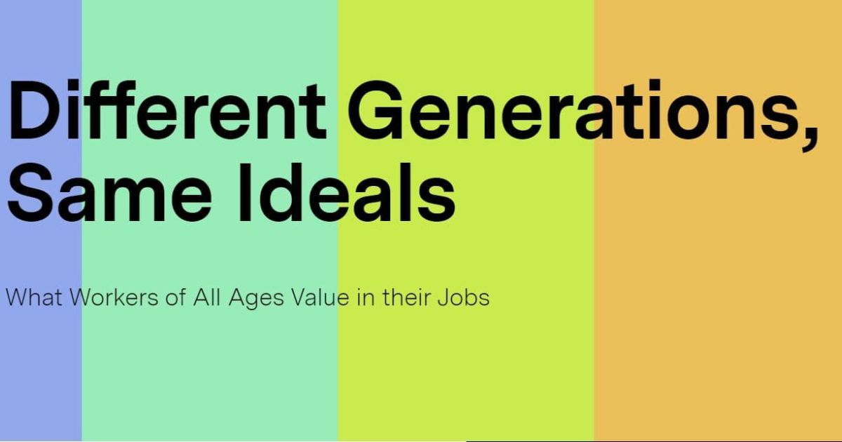 Different Generations, Same Ideals: What Workers of All Ages Value in their Jobs - Egon Zehnder